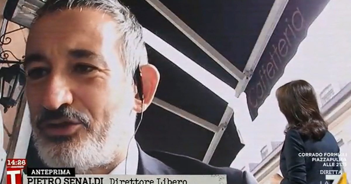 Pietro Senaldi a Tagadà: "Giuseppe Conte in stato confusionale ...