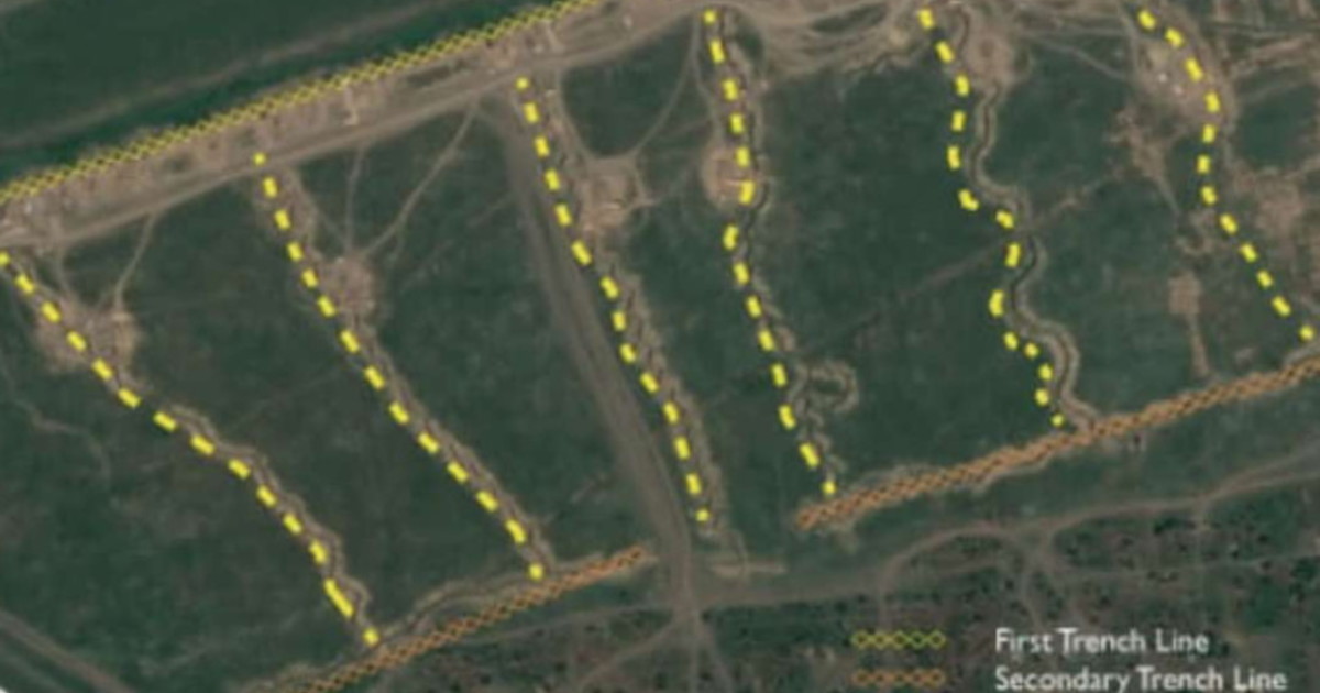 Perekop, la foto satellitare delle trincee: Crimea, scenari impensabili ...