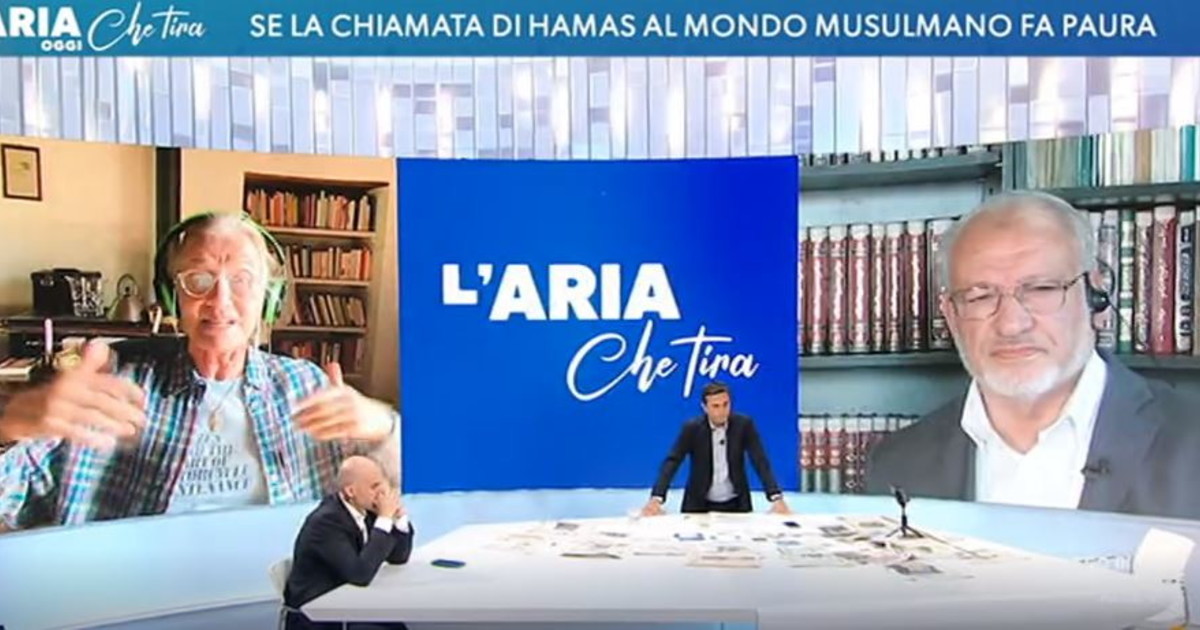 L'aria che tira, la sparata dell'imam scatena il caos: rabbia e grida da Parenzo | Libero ...