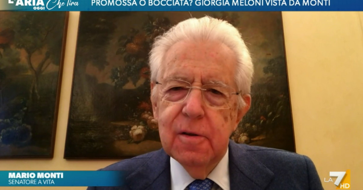 L'aria che tira, Monti elogia Meloni: "Politica pura, concisa e ...