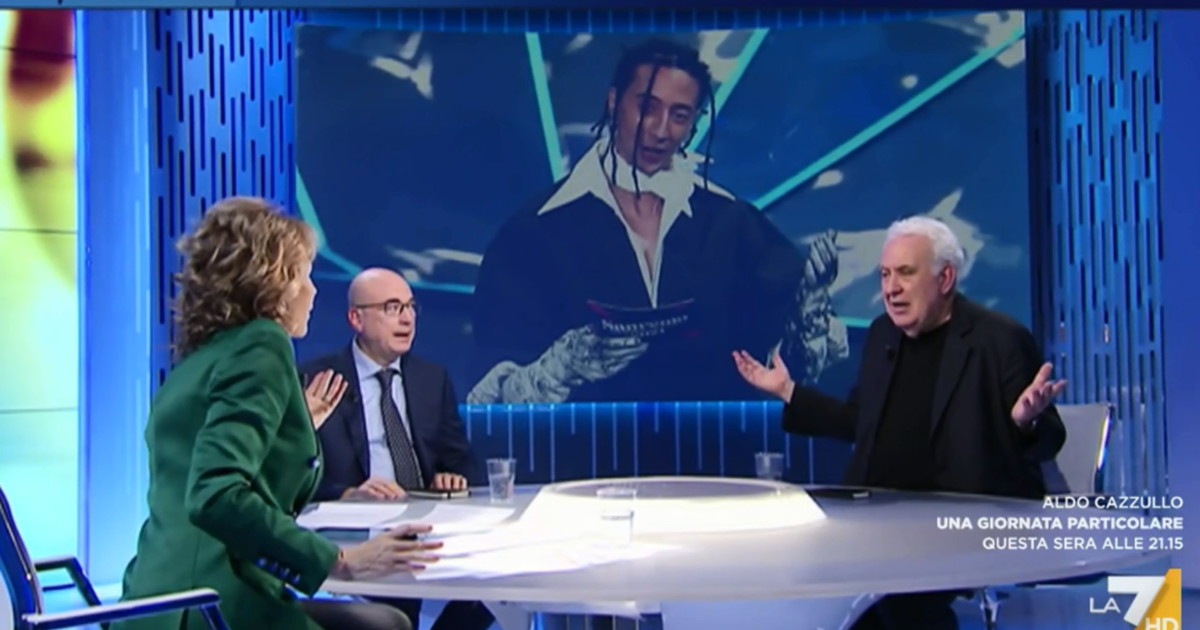 Otto e mezzo, Cazzullo gela Santoro: "Non avrei usato quella parola ...