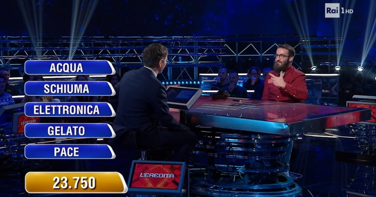 L'eredità, David Maria vince senza bottino. "Penoso", "Minch***", si ...