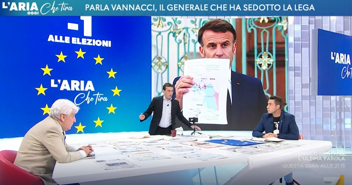 L'aria che tira, il generale Vannacci fa impazzire Parenzo: come si presenta in studio | Libero ...