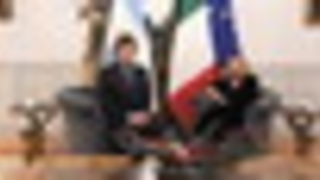 La premier Meloni riceve Milei a Palazzo Chigi | Libero Quotidiano.it