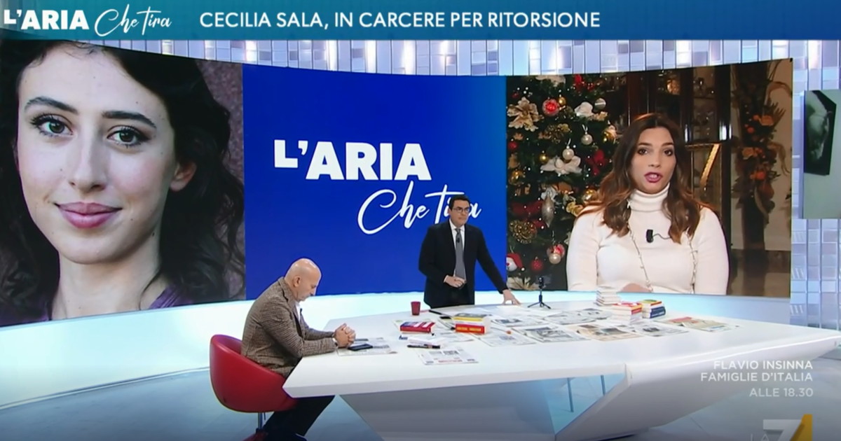 L'Aria che tira, "Cecilia Sala? Cosa dobbiamo pretendere dagli Usa": la sparata di Vittoria ...
