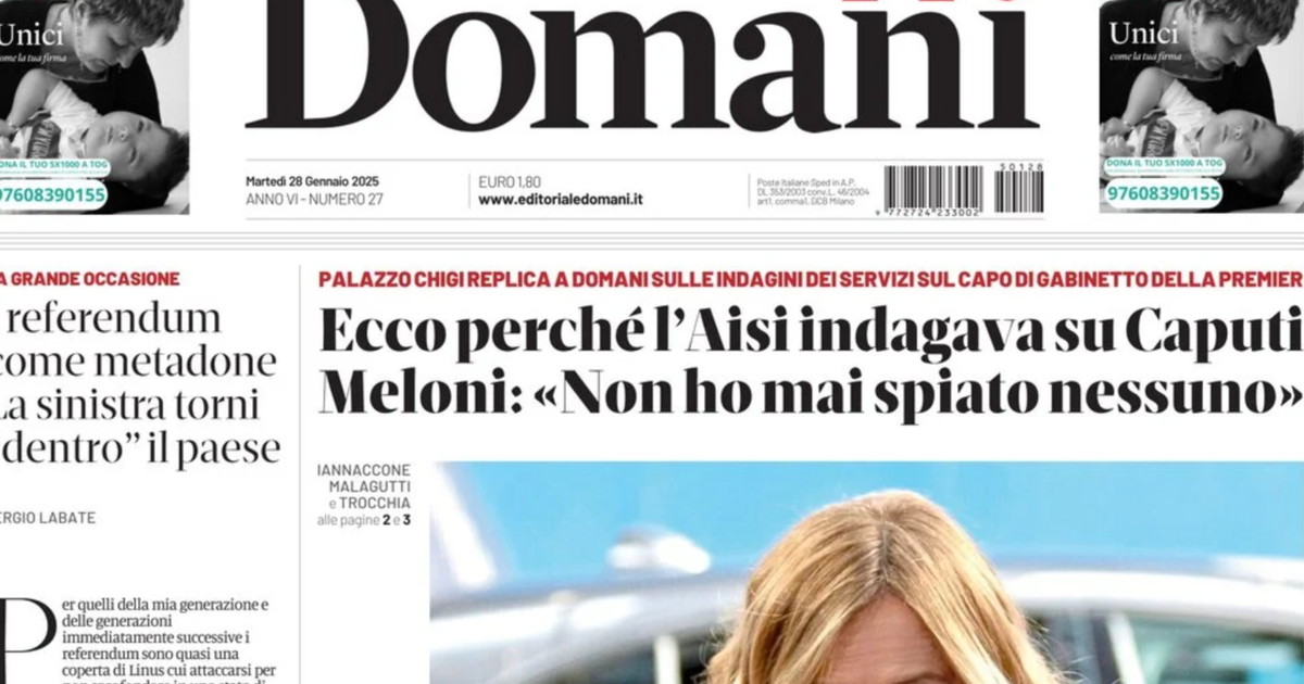 Il "Domani": complotto contro il capo di gabinetto di Meloni. Ma tace sui suoi cronisti ...
