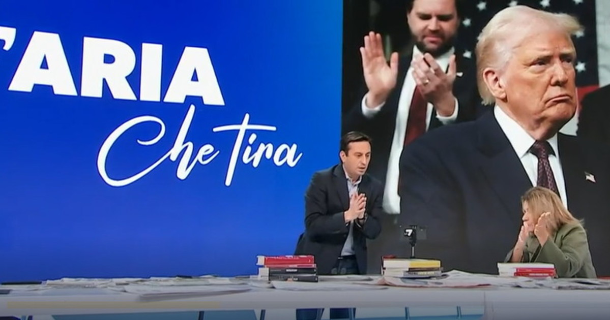 L'aria che tira, rissa sui dazi: "Siamo a Scherzi a parte?", caos da Parenzo | Libero Quotidiano.it