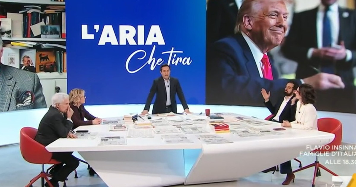 L'aria che tira, Giarrusso-Sapelli, tensione in studio | Libero Quotidiano.it