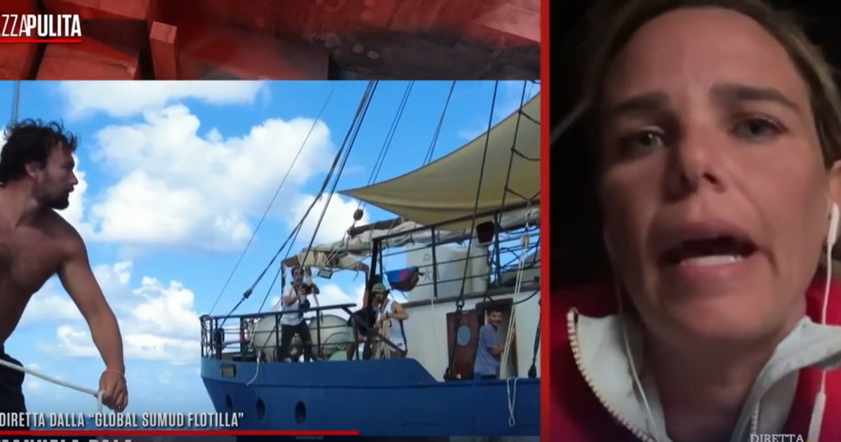 Piazzapulita, l'inviata sulla Flotilla: "Affondamento e morti" | Libero ...