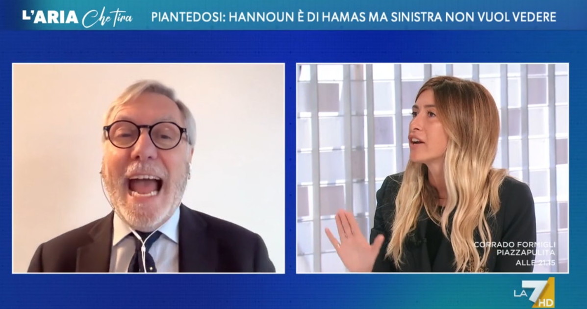 L'aria che tira, Annalisa Chirico spiana Barbacetto: "Che pelo, si ...