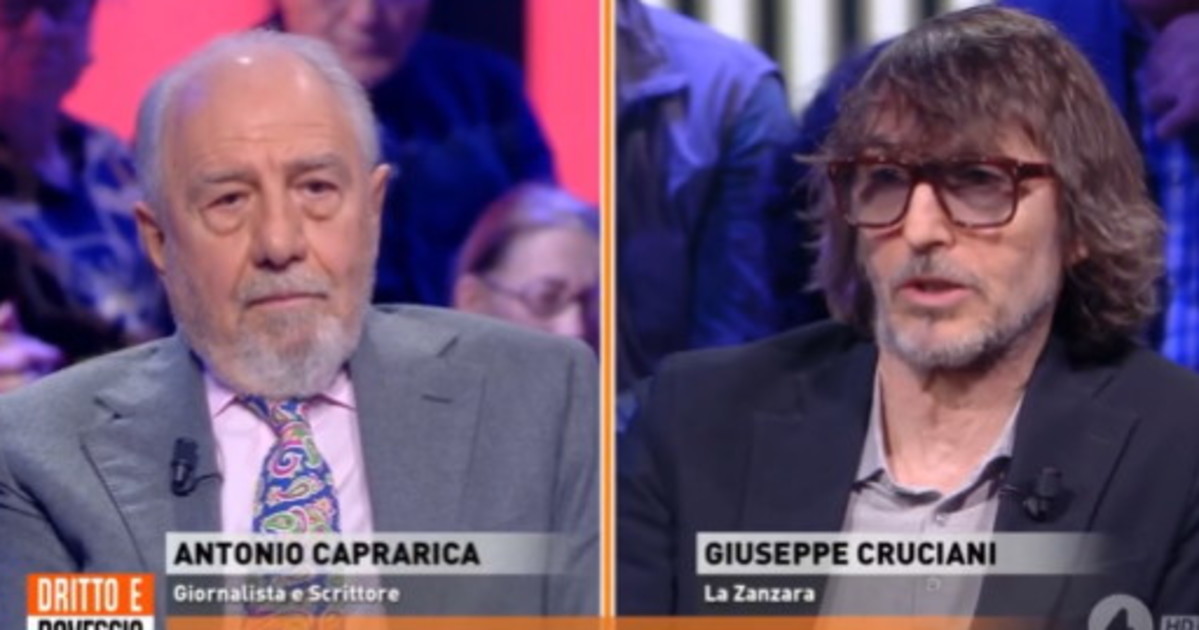Dritto e rovescio, Cruciani spiana Caprarica: "Se vuoi vendere il tuo ...
